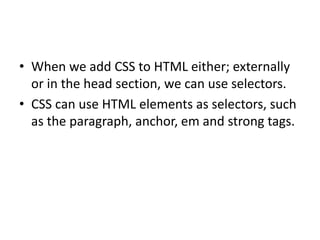 Css types internal, external and inline (1) | PPT