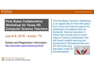 Computer Science In Texas | PPT