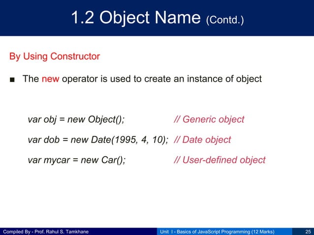 CSS Unit I - Basics of JavaScript Programming | PDF