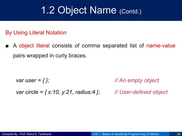 CSS Unit I - Basics of JavaScript Programming | PDF
