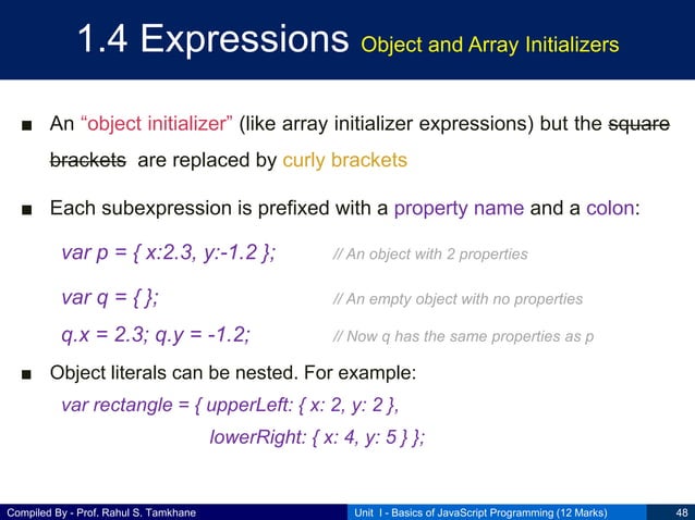 CSS Unit I - Basics of JavaScript Programming | PDF