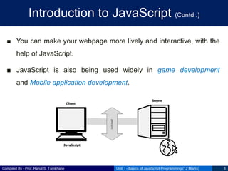 CSS Unit I - Basics of JavaScript Programming | PPT