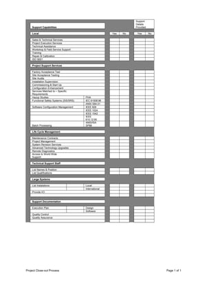 Control System - support capabilities | PDF