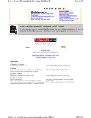 Css web gallery | PDF