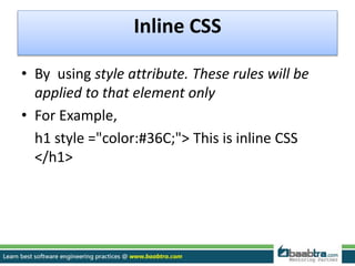 Css with example | PPT