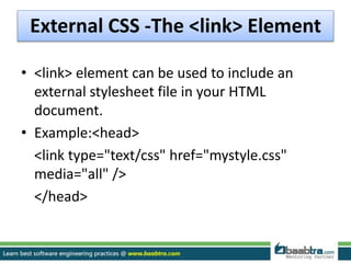 Css with example | PPTX