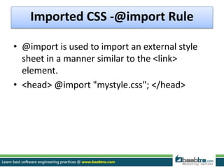 Css with example | PPT