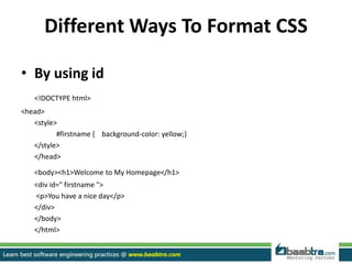 Css with example | PPT
