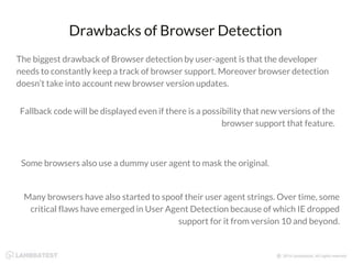 CSS With Feature Detection for Cross Browser Compatibility | PPTX | Web Development | Internet