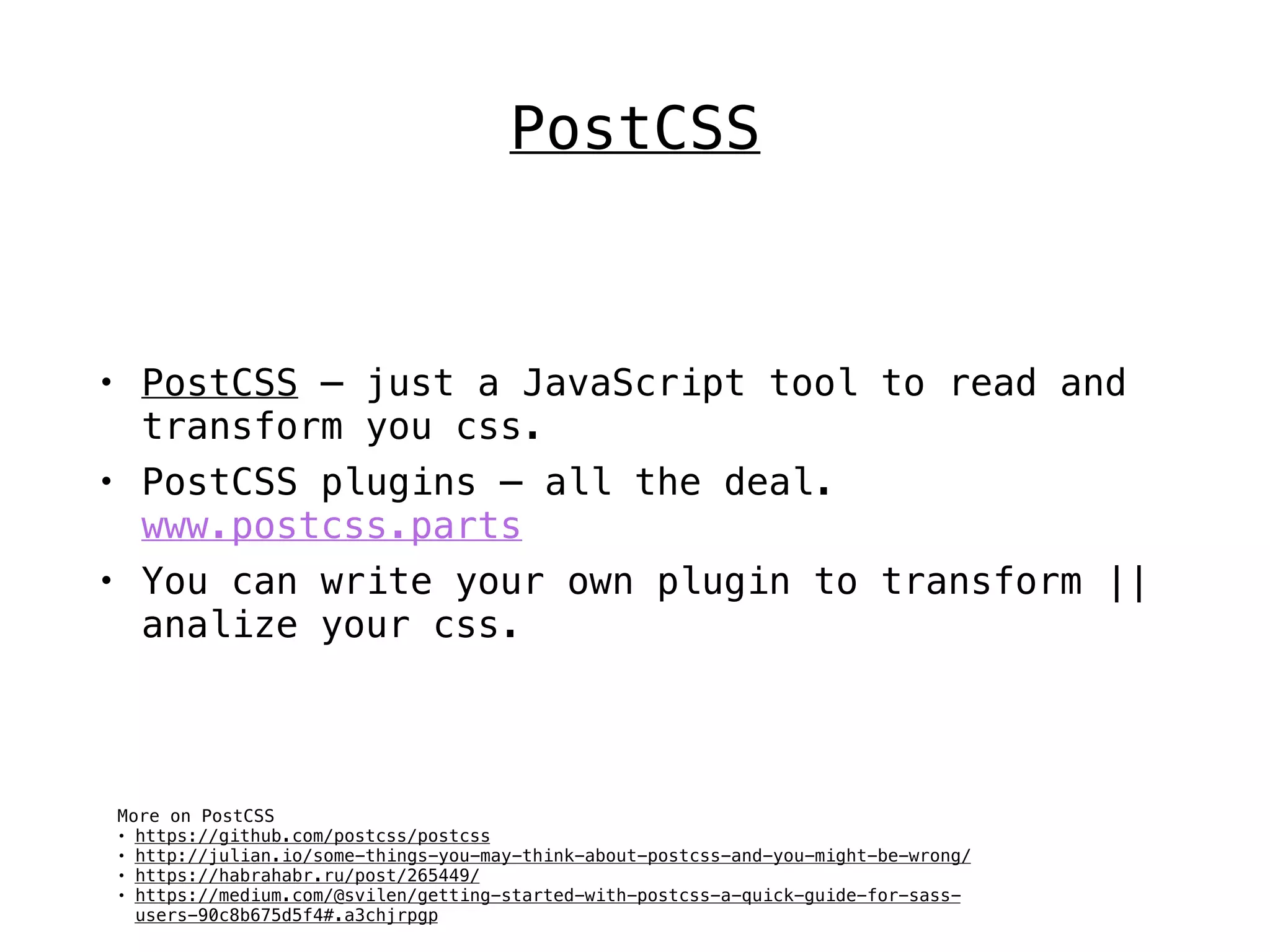 CSS Workflow. Pre & Post | PPT