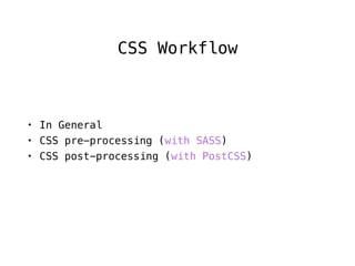 CSS Workflow. Pre & Post | PPT
