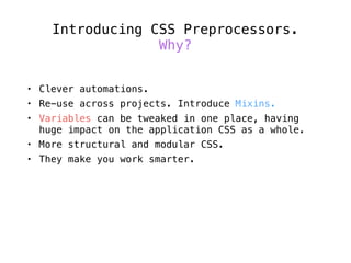 CSS Workflow. Pre & Post | PPT