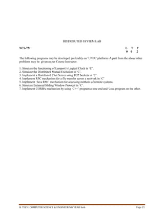 CSE Syllabus - Dr. APJ Abdul Kalam Technical University, Uttar Pradesh | PDF