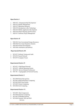 CSE Syllabus - Dr. APJ Abdul Kalam Technical University, Uttar Pradesh | PDF