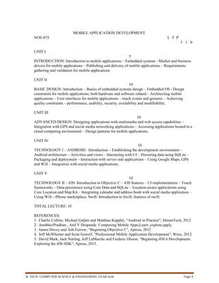 CSE Syllabus - Dr. APJ Abdul Kalam Technical University, Uttar Pradesh ...