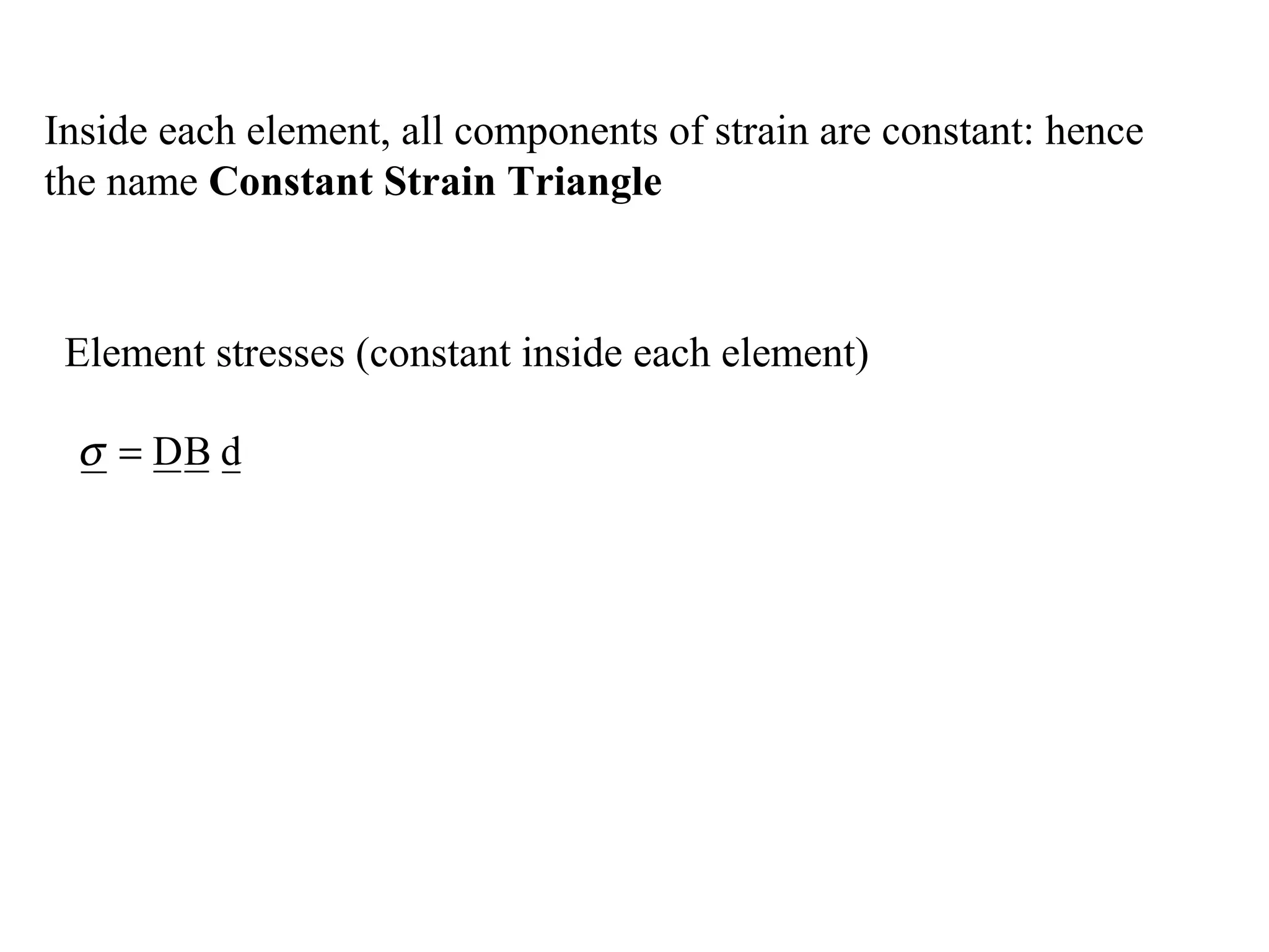 Constant strain triangular | PPT