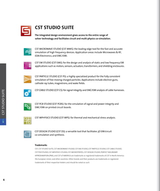 Cst studio-suite-2011-brochure-low | PDF