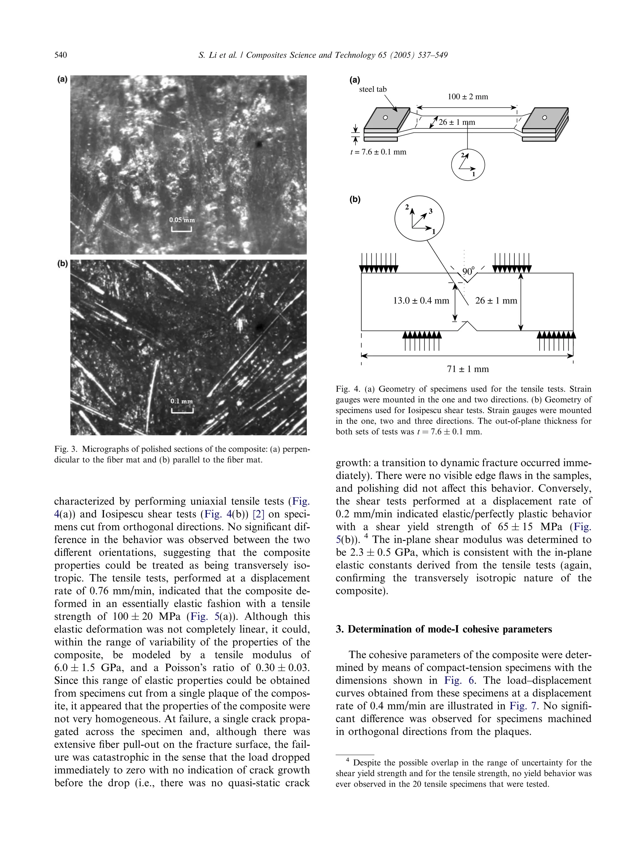 Use of a cohesive-zone model to analyze the fracture of a fiber ...