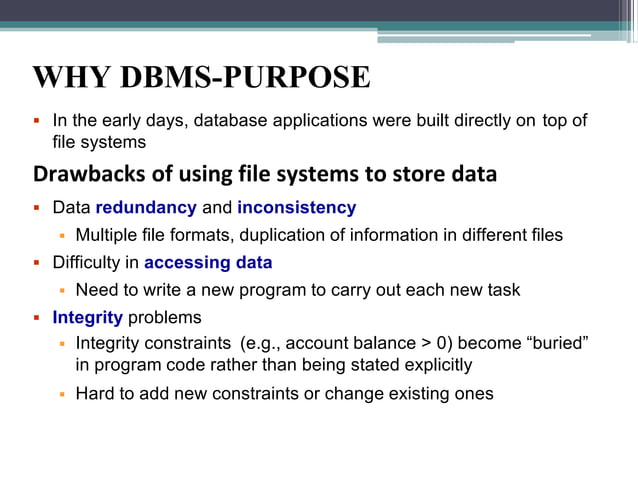 Cst204 Dbmsmodule1 Ppt 1pptx Databases Computer Software And Applications