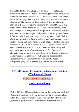 CST 610 RANK Achievement Education--cst610rank.com