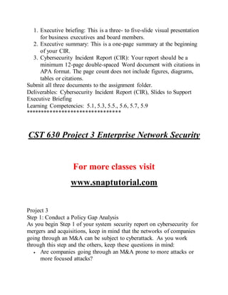 Cst 630Education Specialist / snaptutorial.com