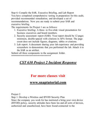 Cst 630Education Specialist / snaptutorial.com