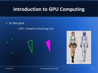 CSTalks - GPGPU - 19 Jan | PPT
