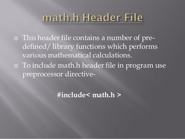 C Standard Library Functions