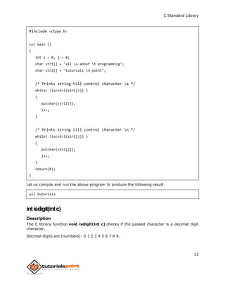 C standard library_tutorial | PDF