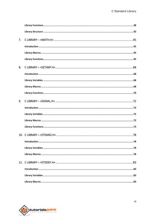 C standard library_tutorial | PDF