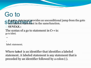 C statements | PPT
