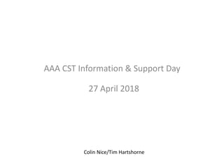CST presentation Colin Nice Tim Hartshorne | PPTX