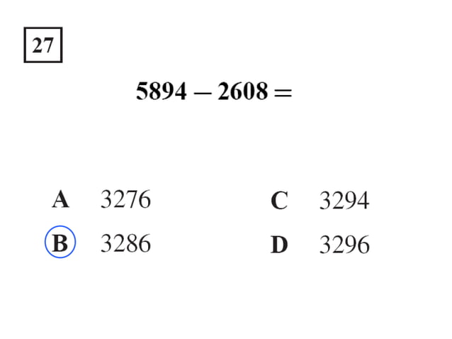 Cst Grade 4 Math Feb 2009 | PPT