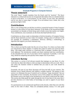 Cs thesis guide | PDF