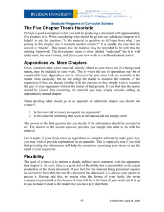 Cs thesis guide | PDF