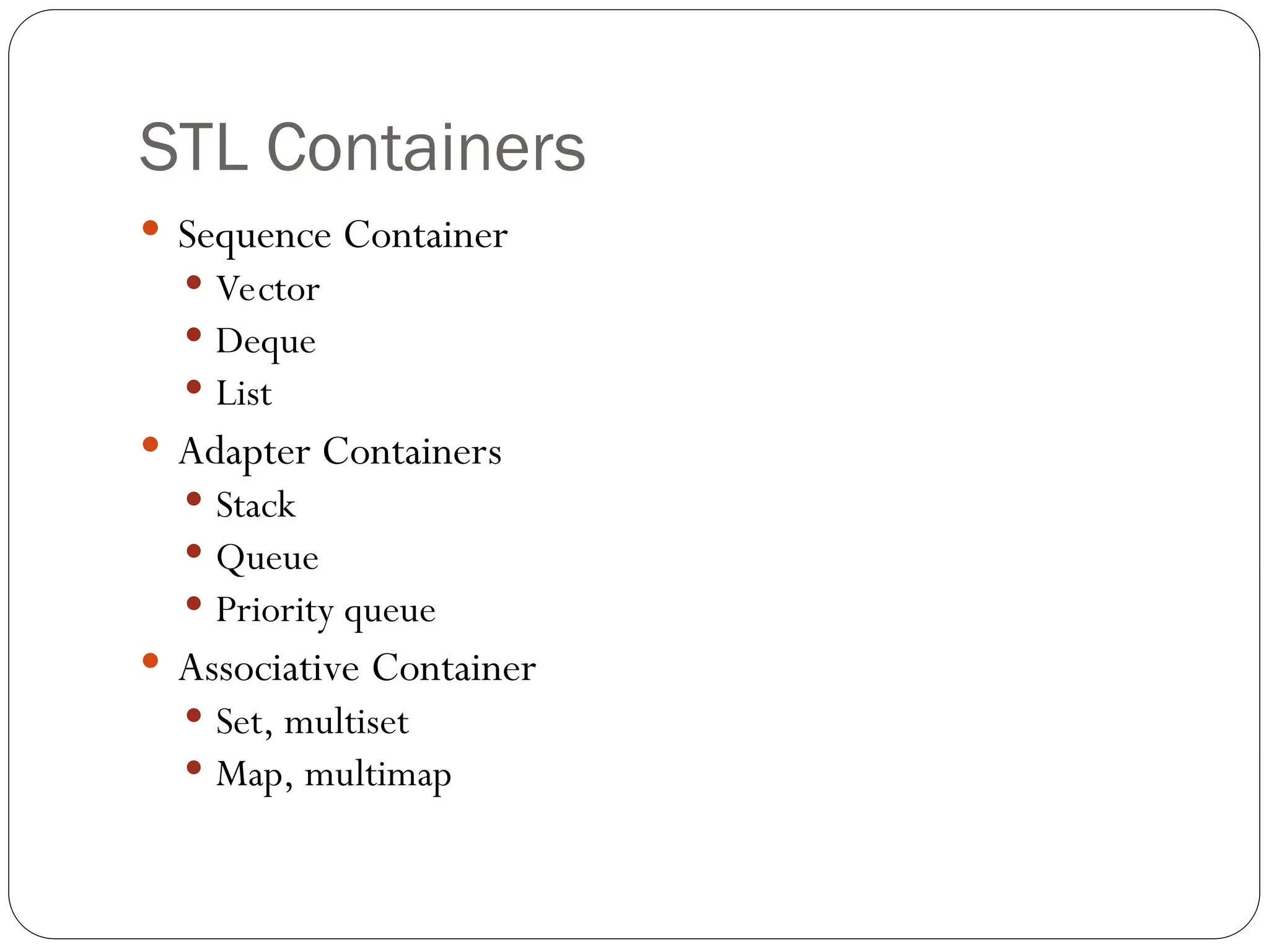 C++ STL standard template librairy in OOPs.ppt