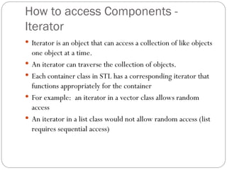 C++ STL standard template librairy in OOPs.ppt