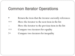 C++ STL standard template librairy in OOPs.ppt