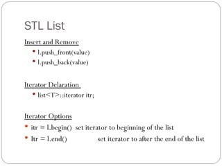 C++ STL standard template librairy in OOPs.ppt