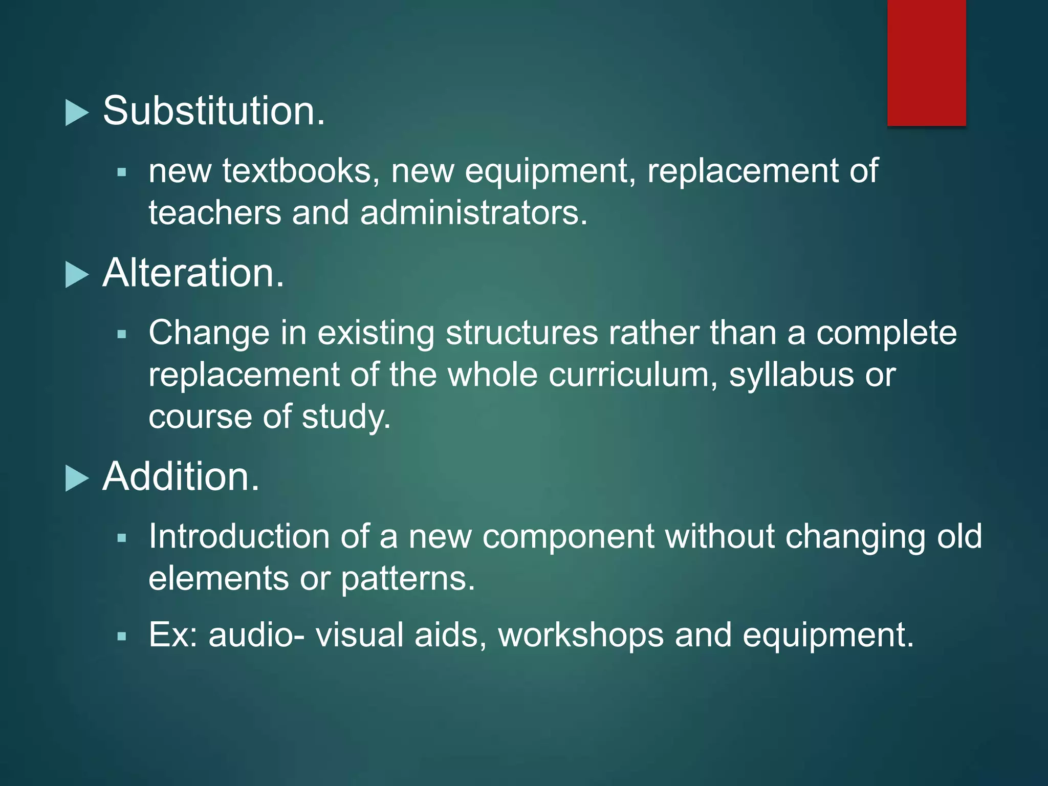 Curriculum Change and Innovation | PPTX