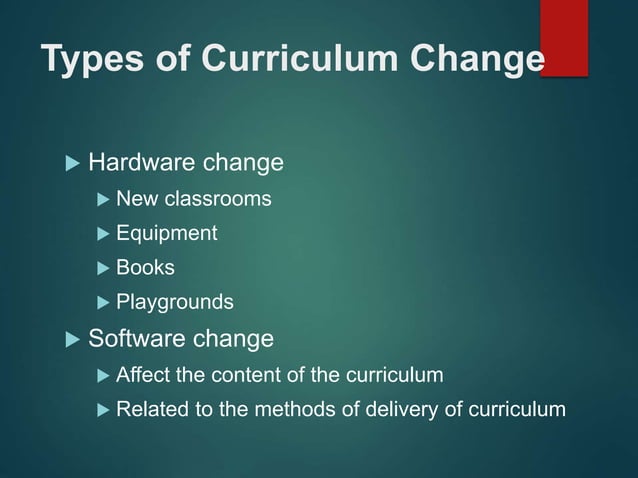 Curriculum Change and Innovation | PPTX