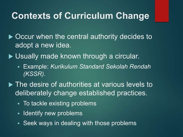 Curriculum Change and Innovation | PPTX