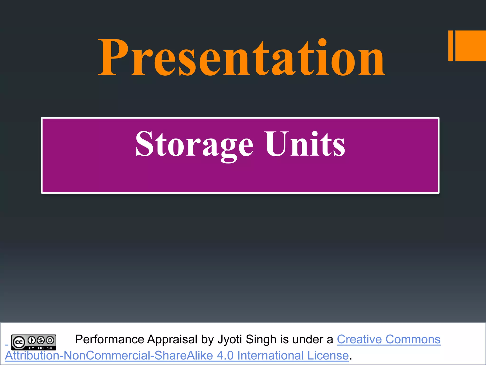 C storage units | PPTX