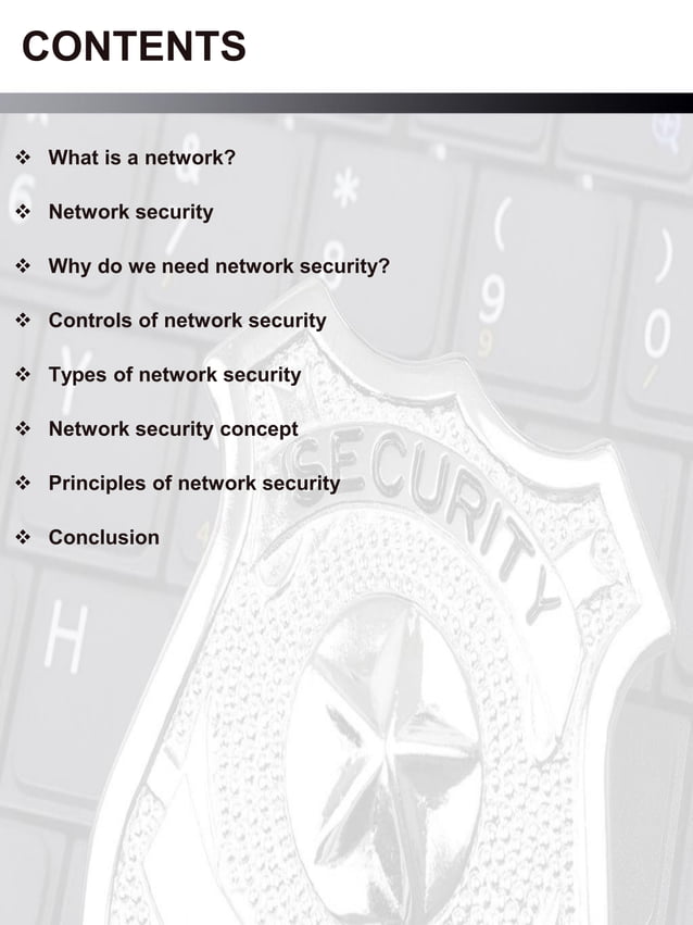 Presentation on Network Security | PDF