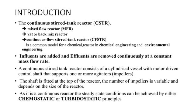 CSTR in wastewater treatment.pptx