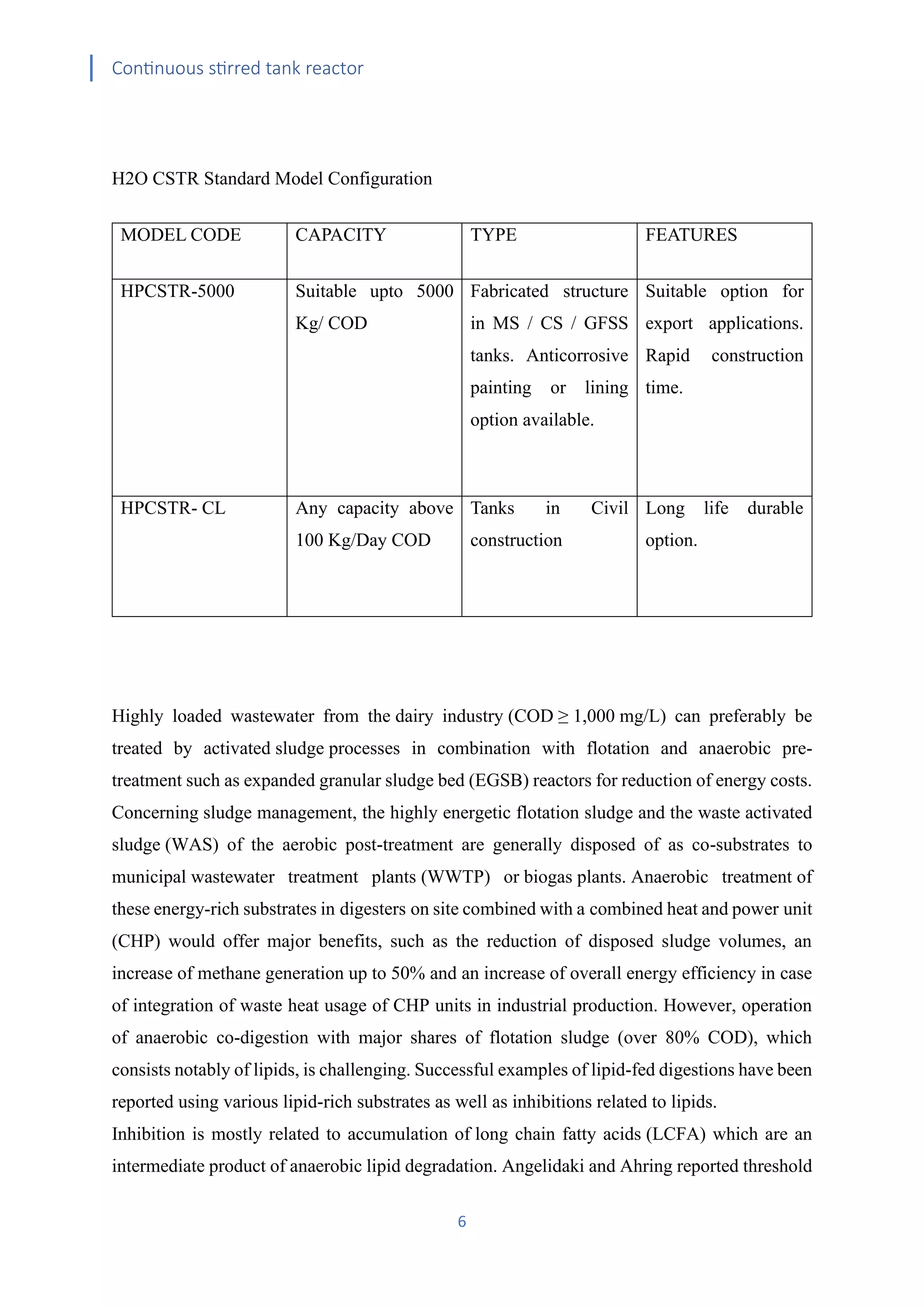 Continuous stirred tank reactor (CSTR ) | PDF