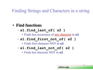 C++ Strings.ppt