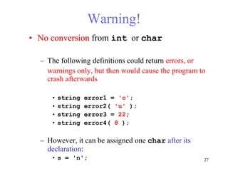 C++ Strings.ppt