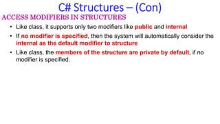 C# structure | PPTX