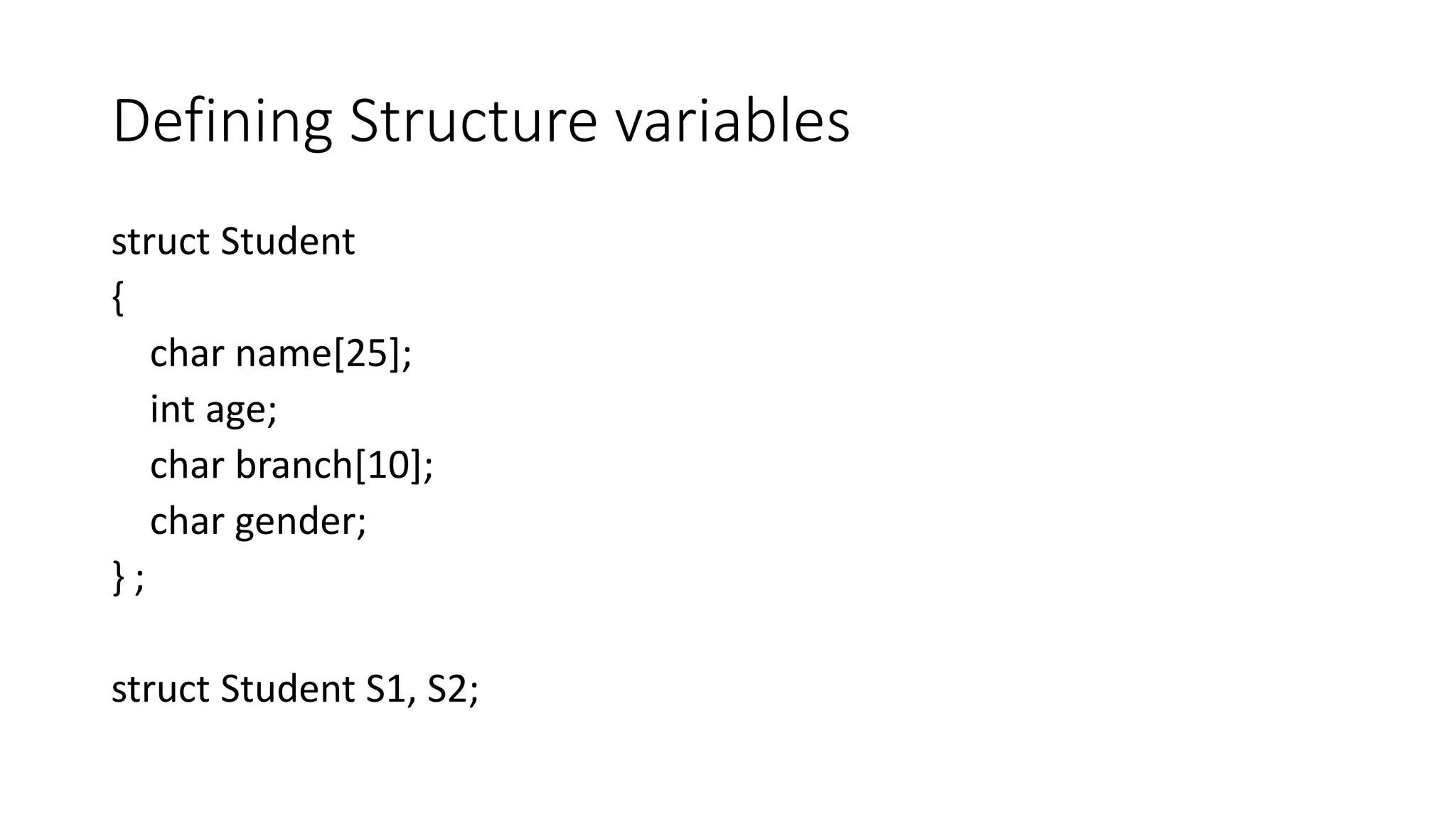 C structures | PPT